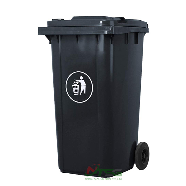 Thùng Rác Màu Đen 240 Lít Bền Đẹp, Chất Lượng Giá Ưu Đãi